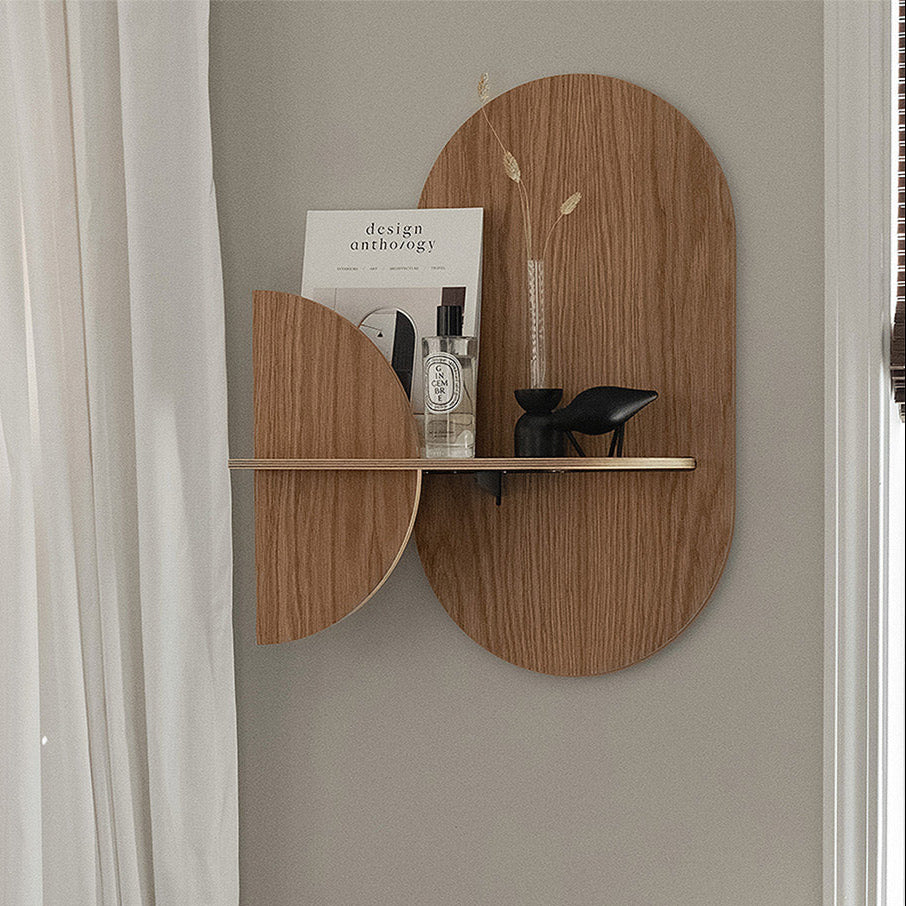 Alba wall shelf · Oak oval – Woodendot