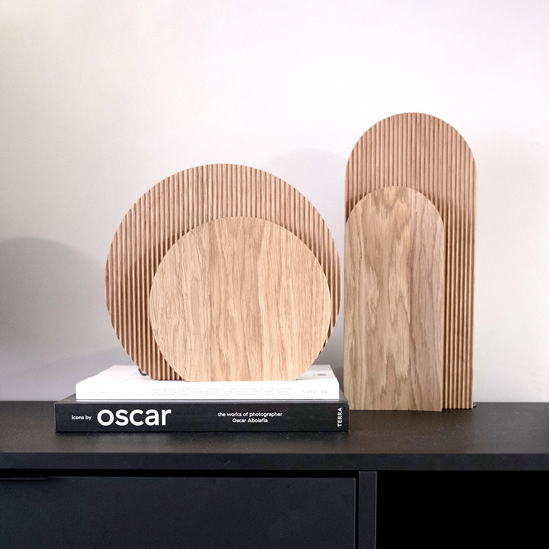 Lua Table Lamp · Large oak & black – Woodendot