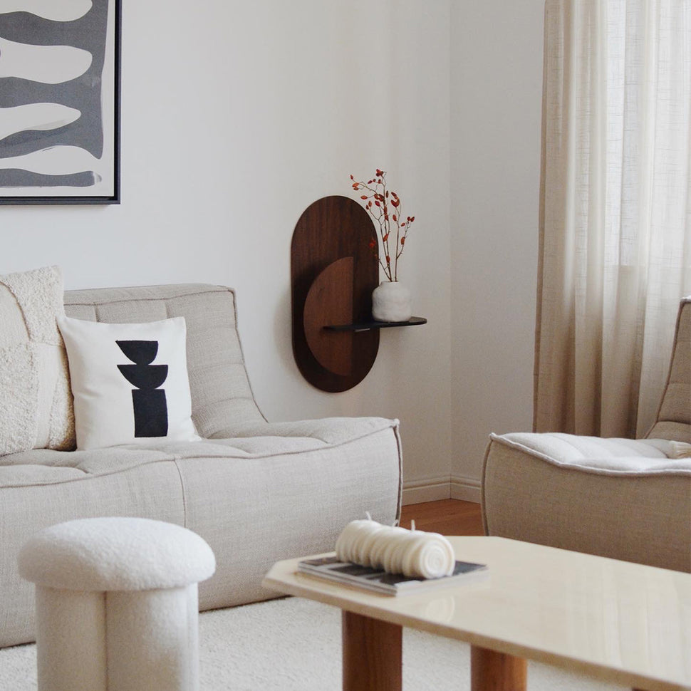 Alba Wall Shelf DUO · Oak herringbone – Woodendot