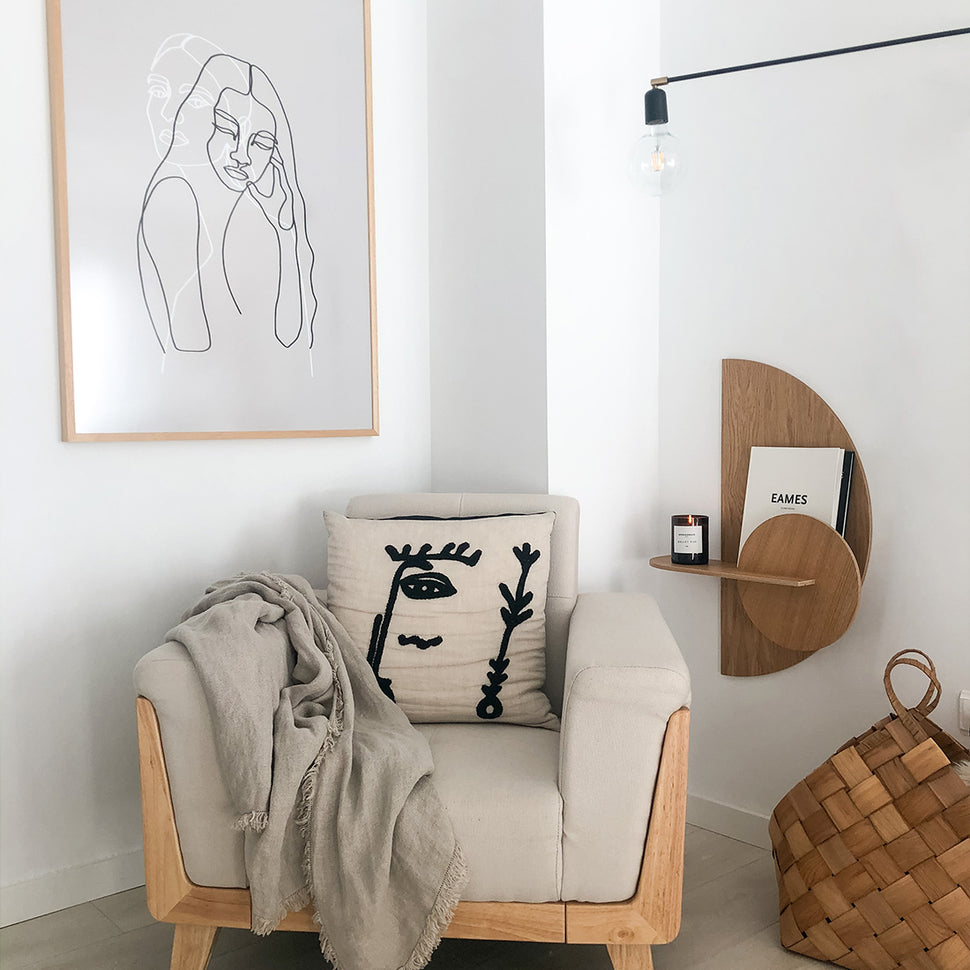 Alba Wall Shelf DUO · Oak herringbone – Woodendot