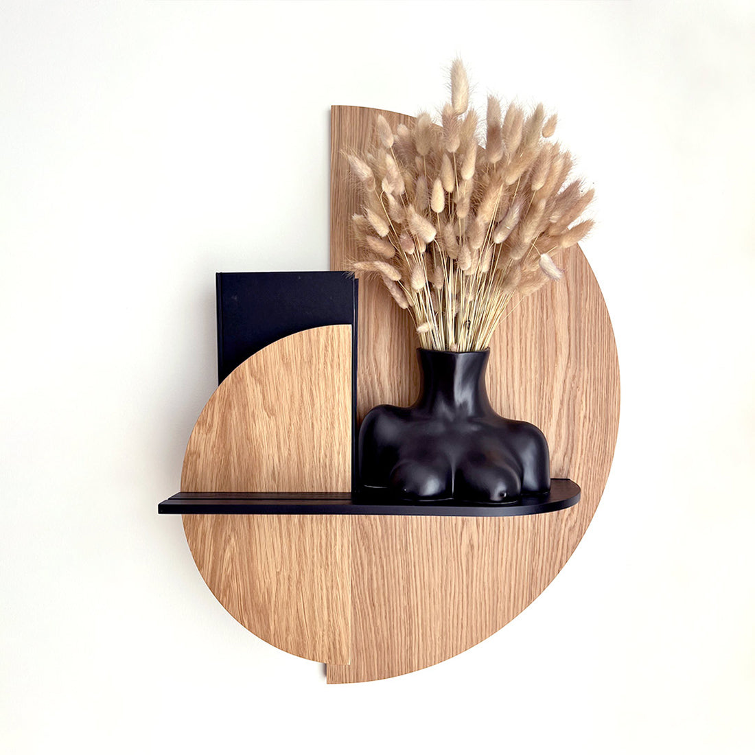 Alba Wall Shelf DUO · Oak herringbone – Woodendot