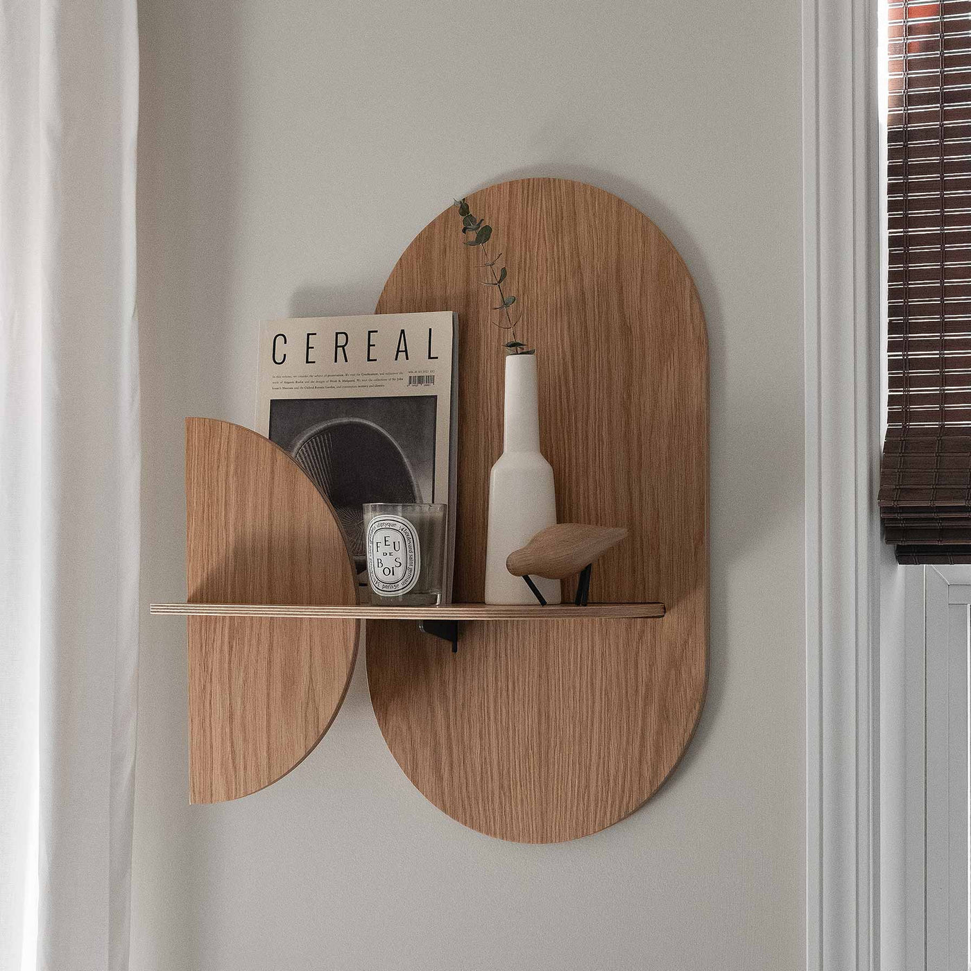 Alba Wall Shelf DUO · Oak herringbone – Woodendot
