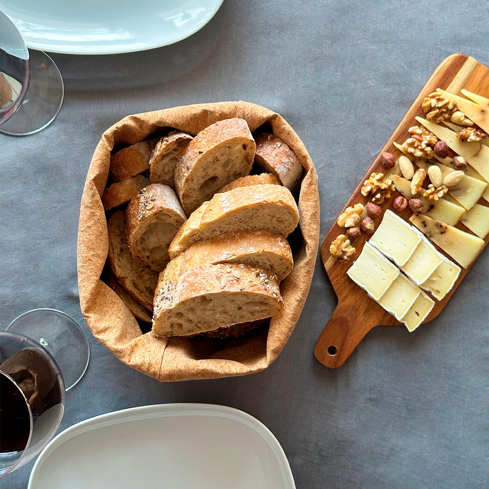 Terra Set of two Baskets made of cotton and cork · Small and Medium – Woodendot