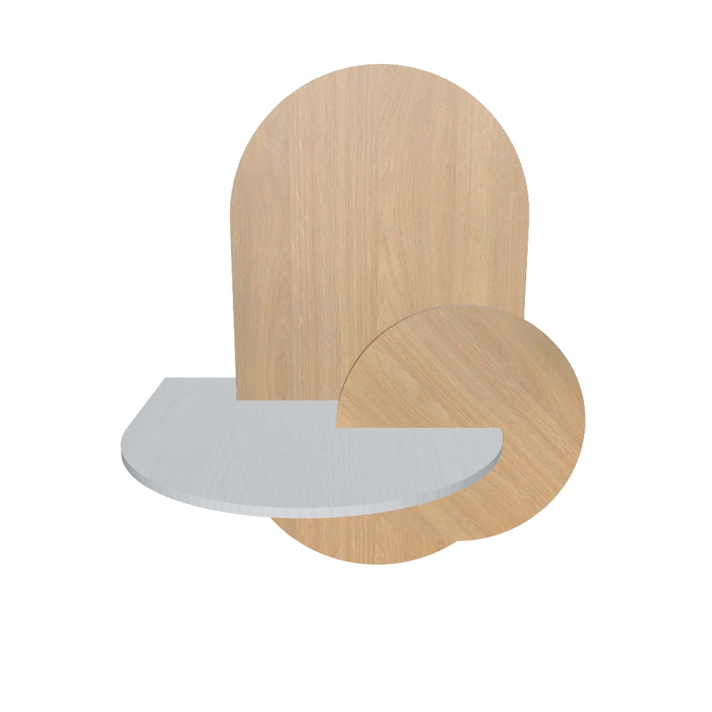 Alba Floating Nightstand DUO · Oak circle – Woodendot