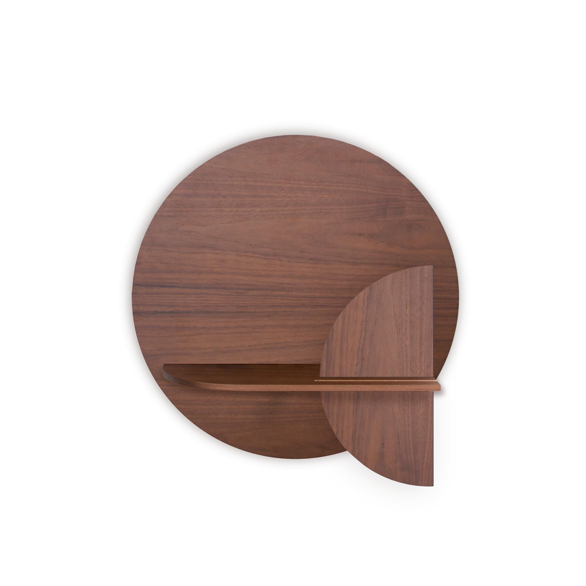 Alba Wall Shelf DUO · Walnut circle – Woodendot
