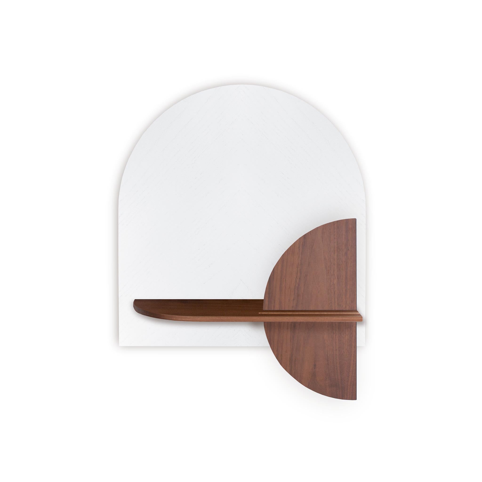 Alba Wall Shelf DUO · White herringbone – Woodendot