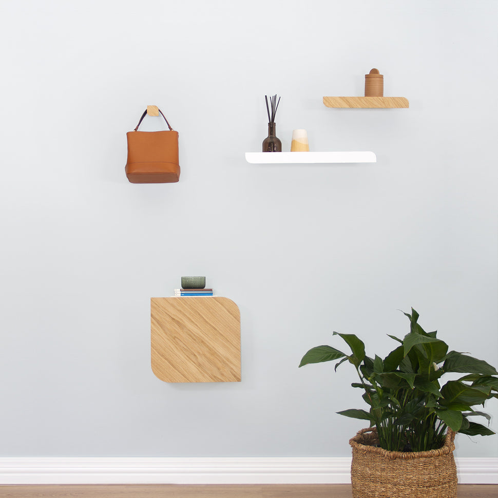 Cielo Set of Three Shelves · L+M+S White – Woodendot